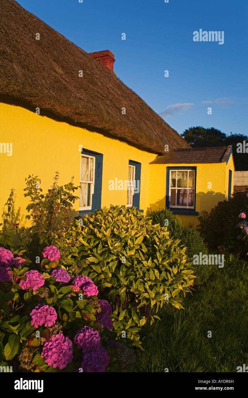 Thatched Cottage Kilmeaden Village County Waterford Ireland Stock Photo ...