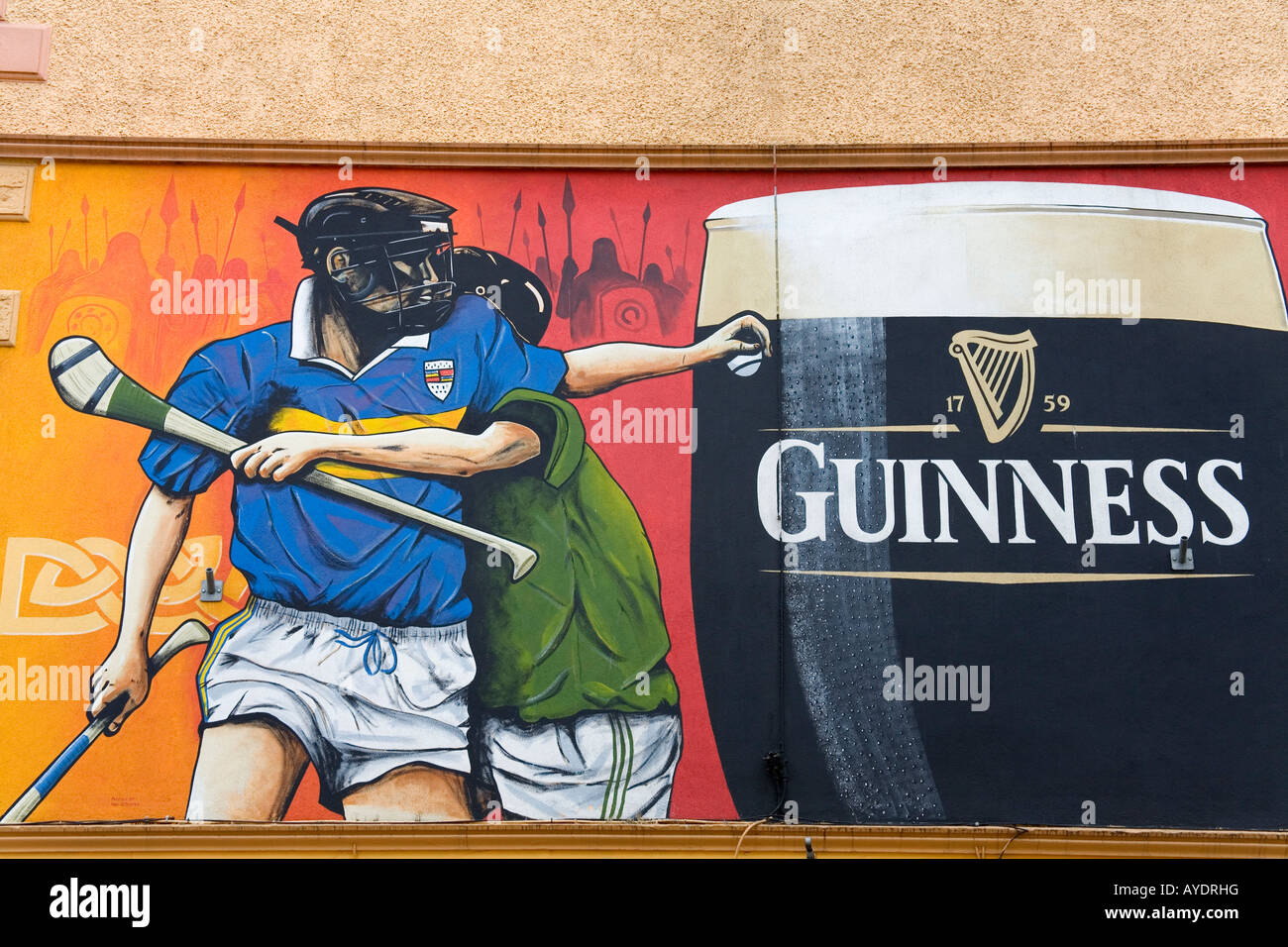 Guinness sign in Tipperary Town County Tipperary Ireland Stock Photo ...