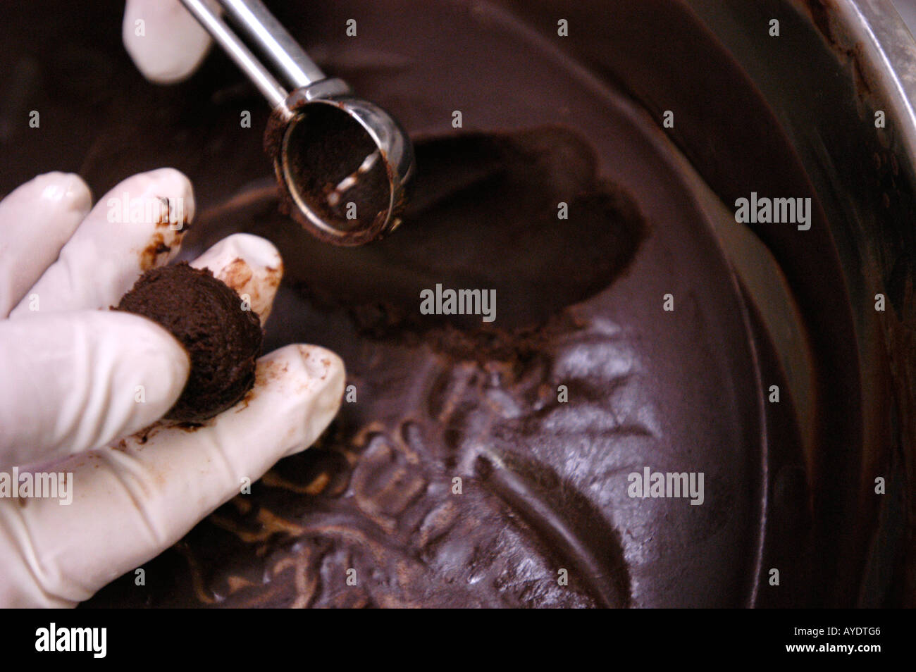 Preparing chocolate candies Gordon M Grant Photo Stock Photo - Alamy
