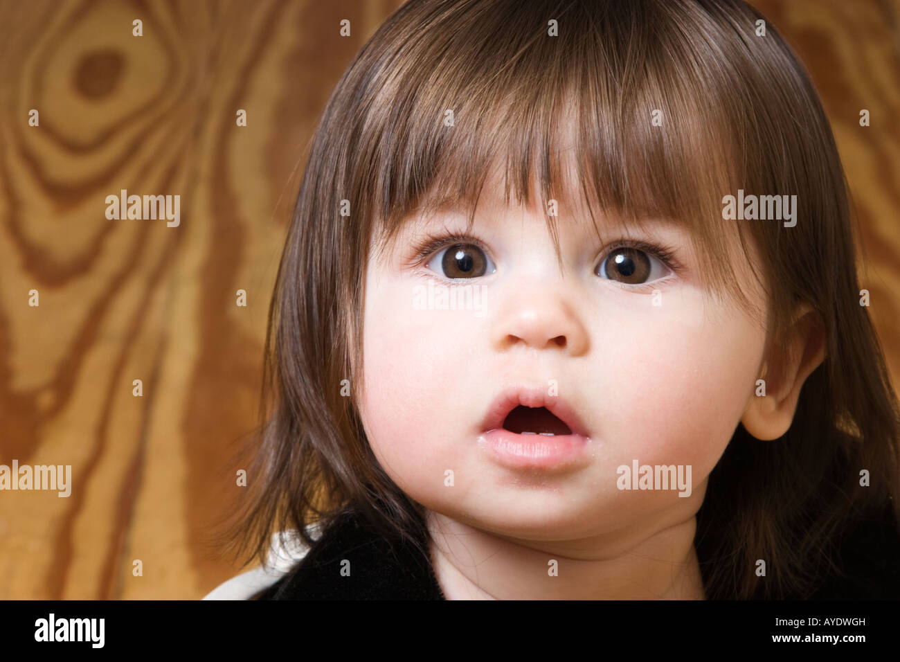 Portrait of a nine month old baby girl Stock Photo - Alamy