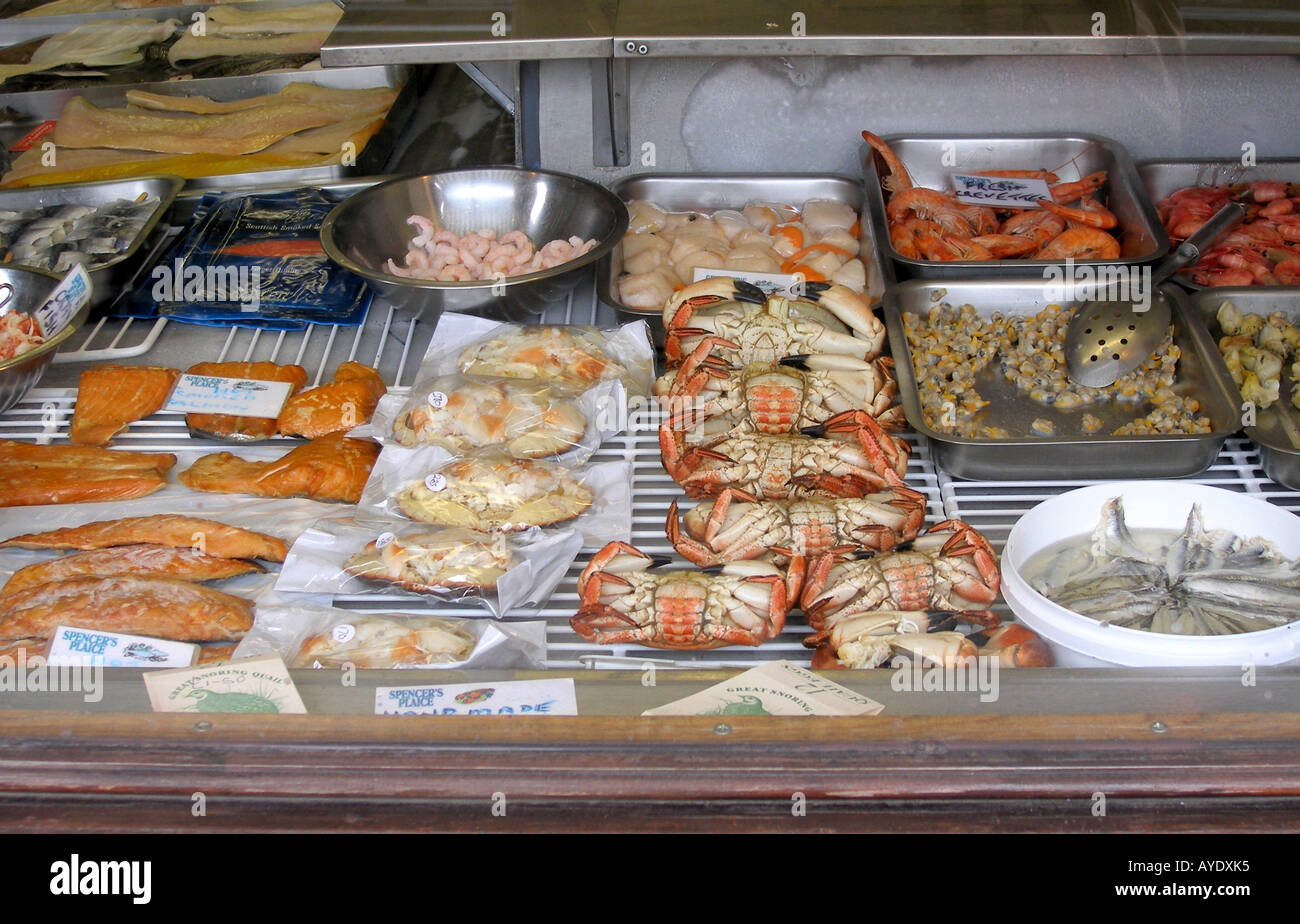 Fishmongers Shop Window, Holt, Norfolk, England, UK, United Kingdom ...