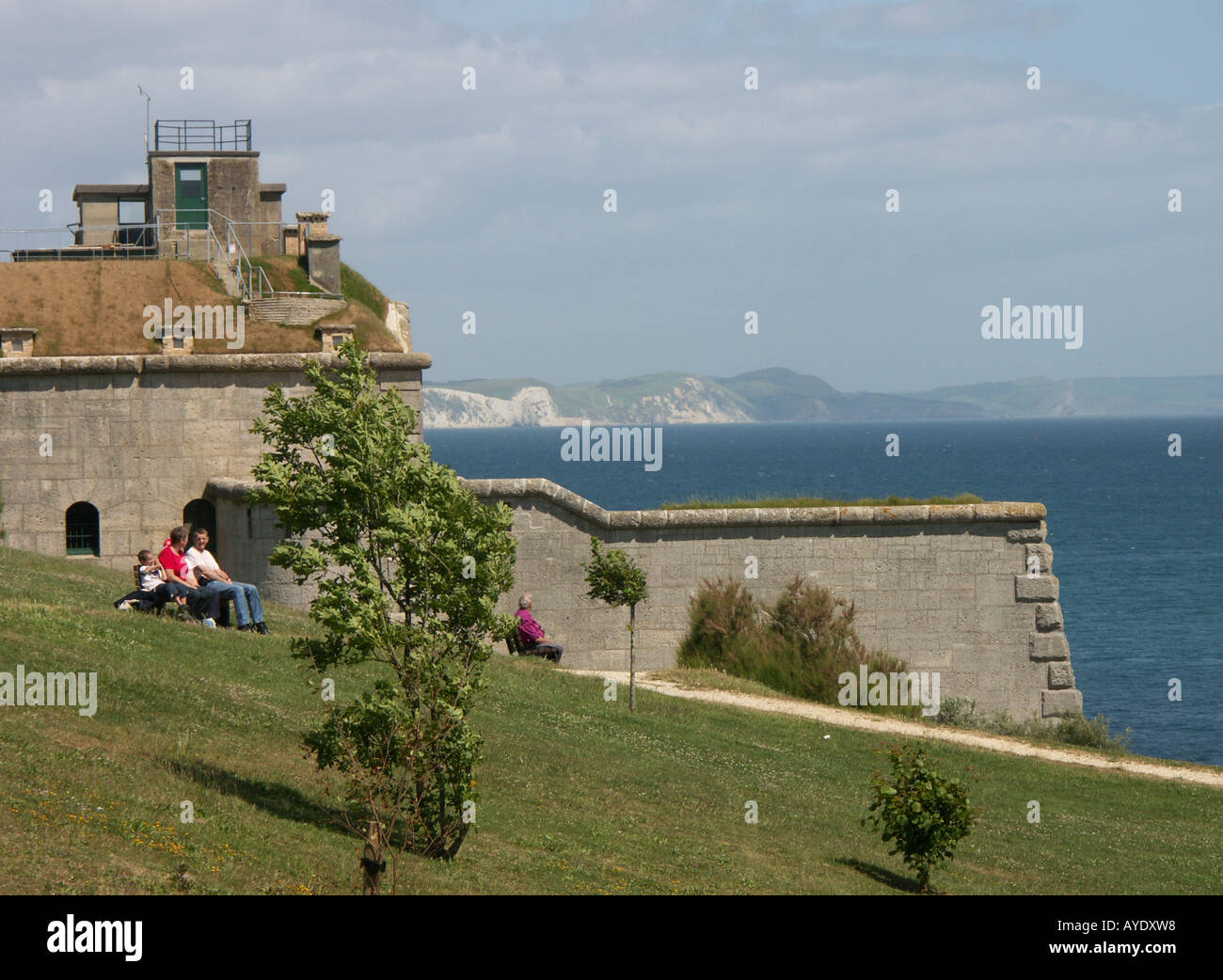 Northe Fort and Weymouth Bay, Dorset, England, UK, United Kingdom ...