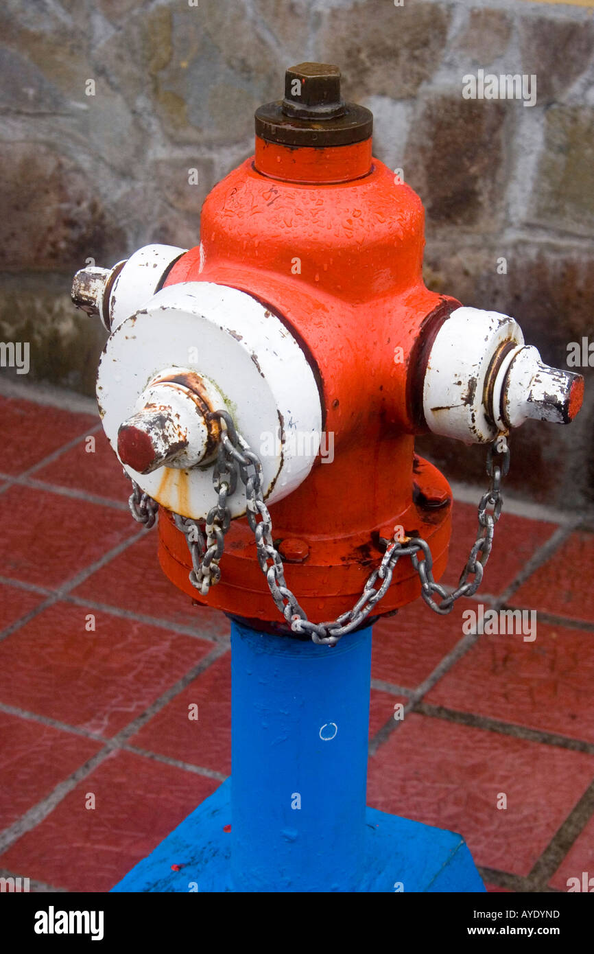 Colorful fire hydrant Costa Rica Stock Photo - Alamy
