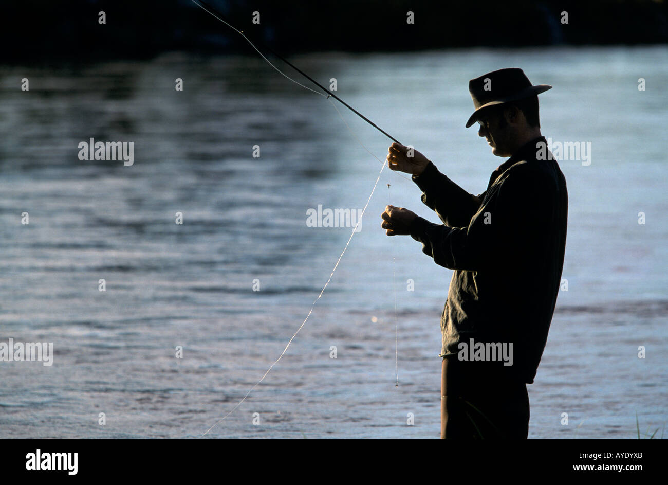 Fly fishing Australia Stock Photo - Alamy
