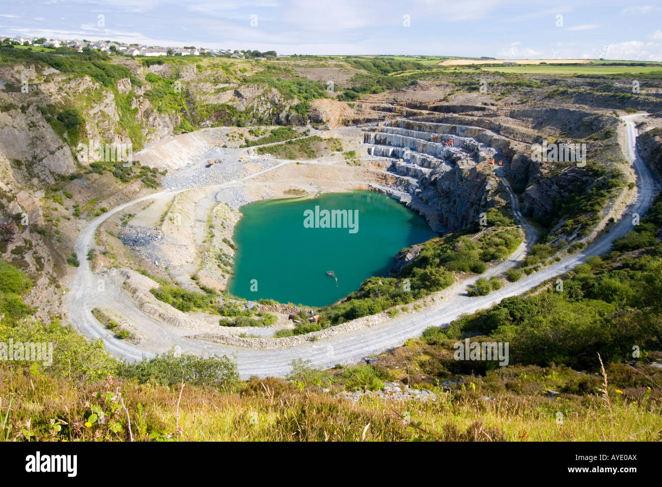 The Delabole slate quarry in north Cornwall Stock Photo - Alamy