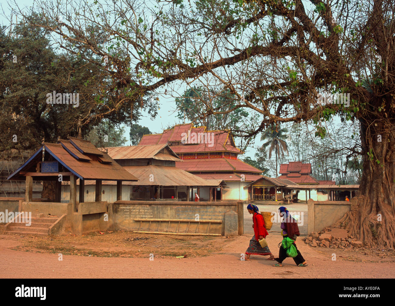 Laos Luang Nam Tha province Muang Sing monastery Wat Nam Kaew Luang ...