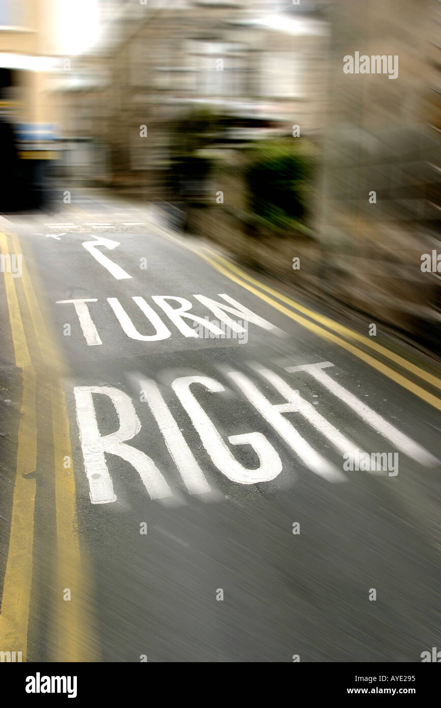 Traffic sign double turn hi-res stock photography and images - Alamy