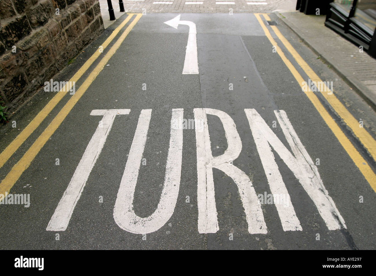 Traffic sign double turn hi-res stock photography and images - Alamy