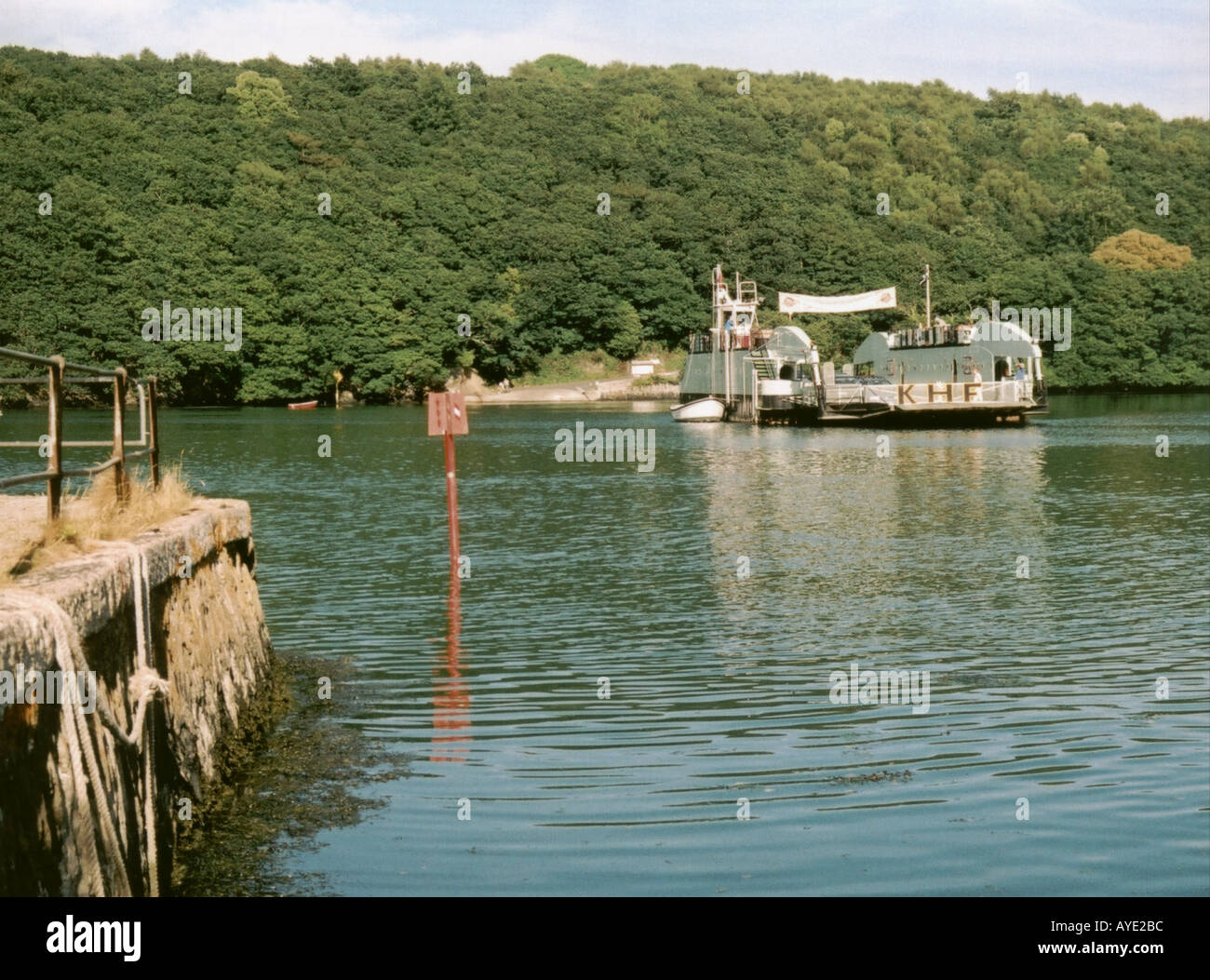 The King Harry Ferry River Fal near Trelissick Cornwall England UK ...