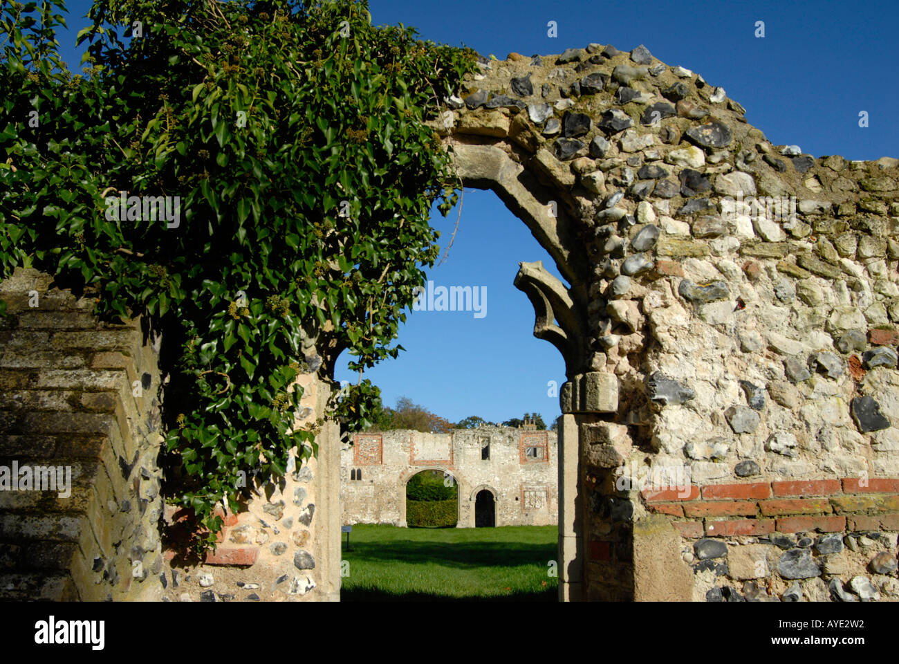 Cluniac Priory ruins Thetford Norfolk UK Stock Photo - Alamy