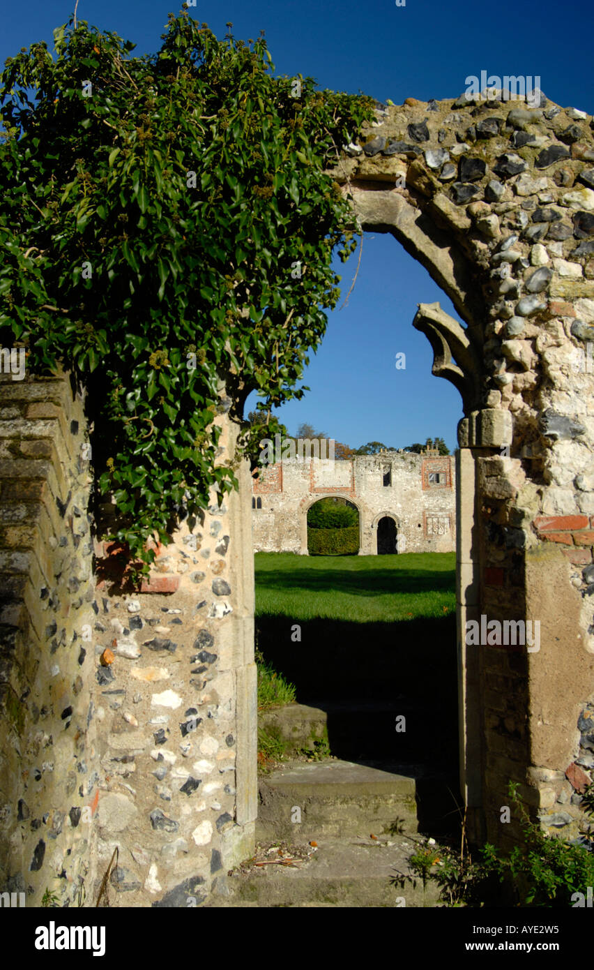 Cluniac Priory ruins Thetford Norfolk UK Stock Photo - Alamy