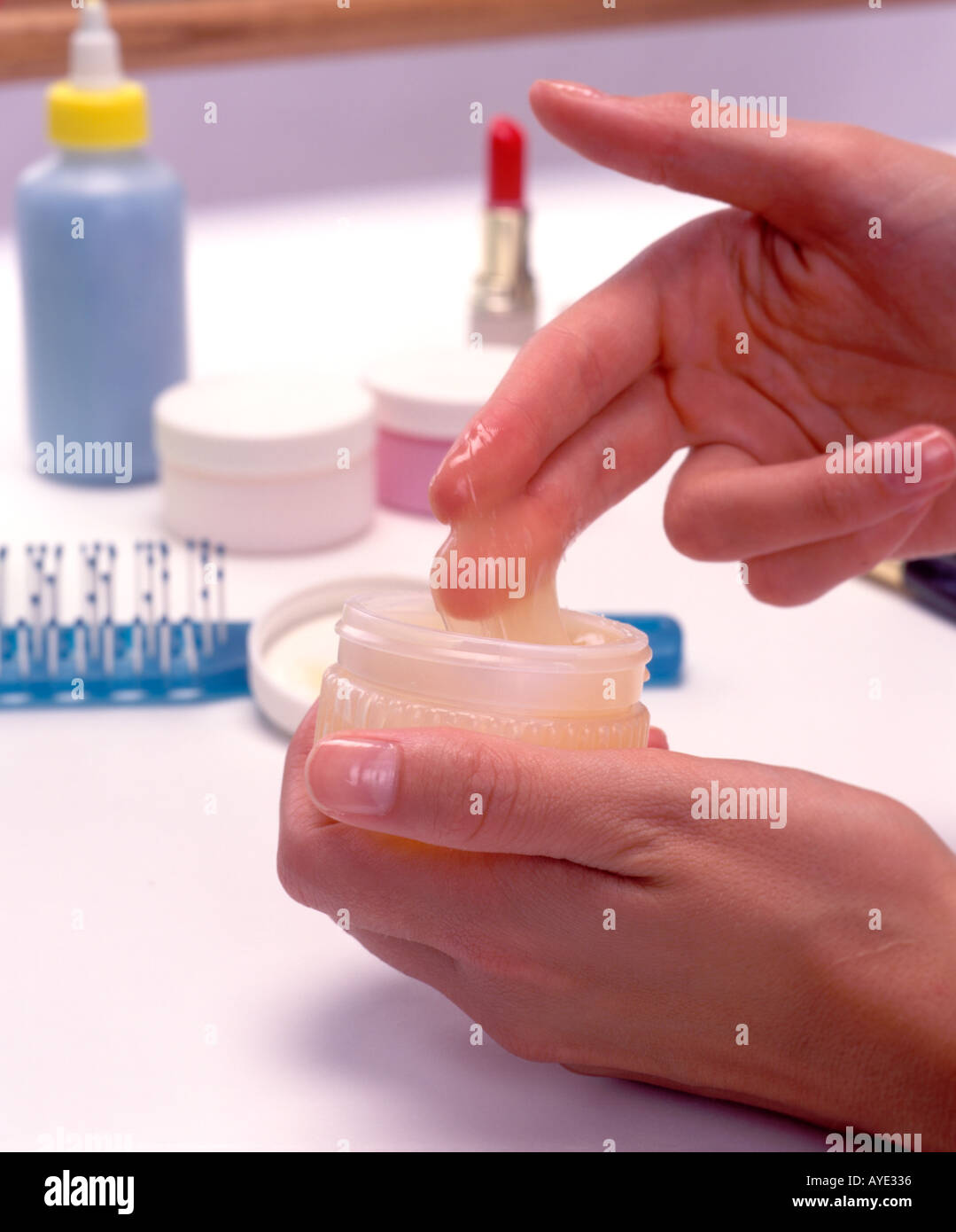womans hands with make up Stock Photo - Alamy