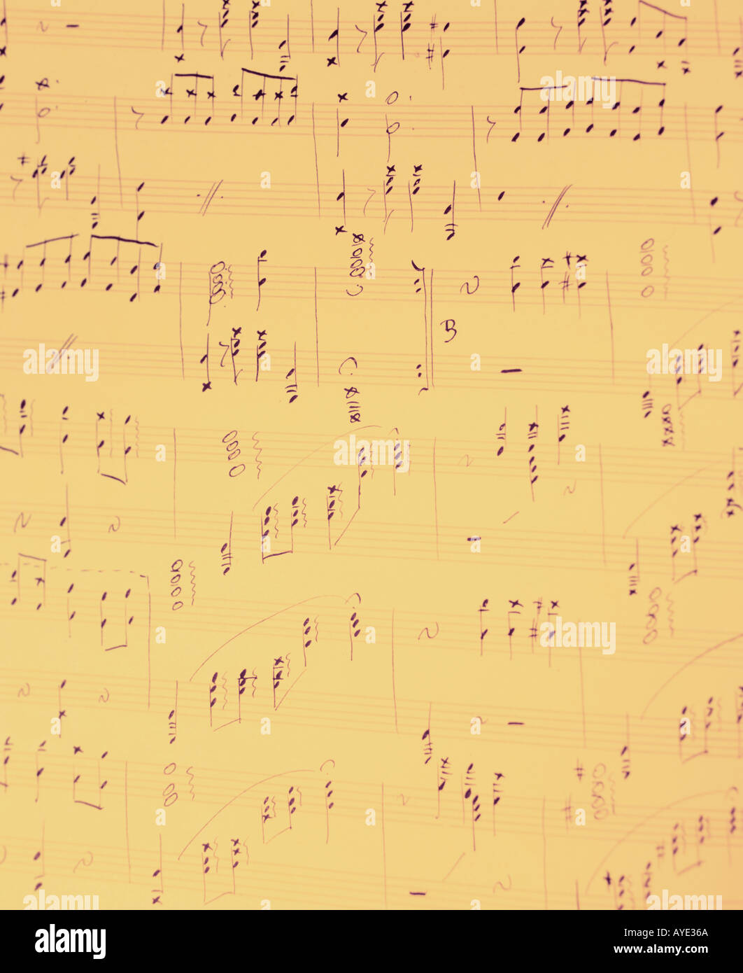 hand written sheet music Stock Photo - Alamy