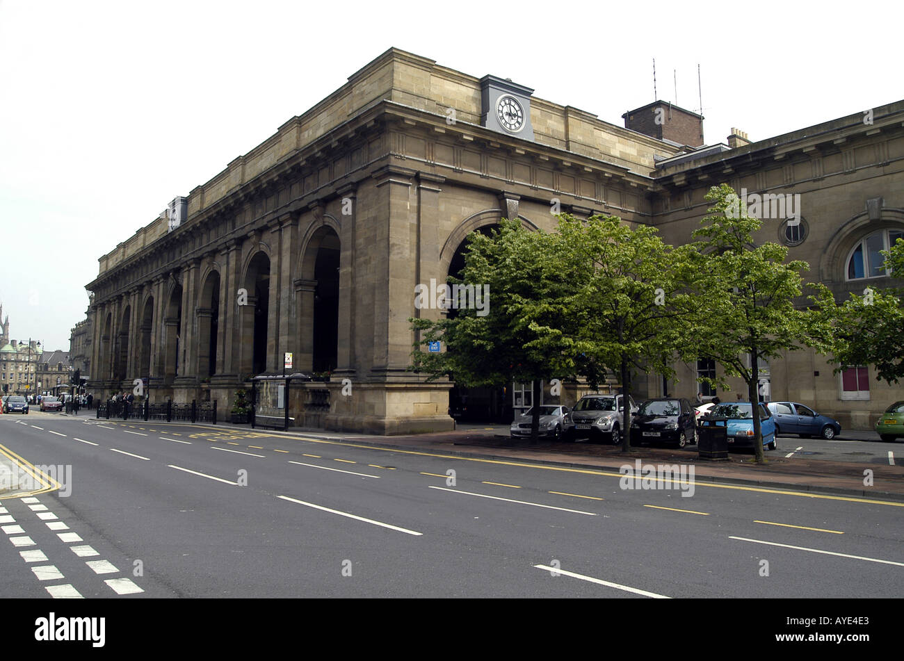 Exterior of Newcastle Railway station Stock Photo - Alamy