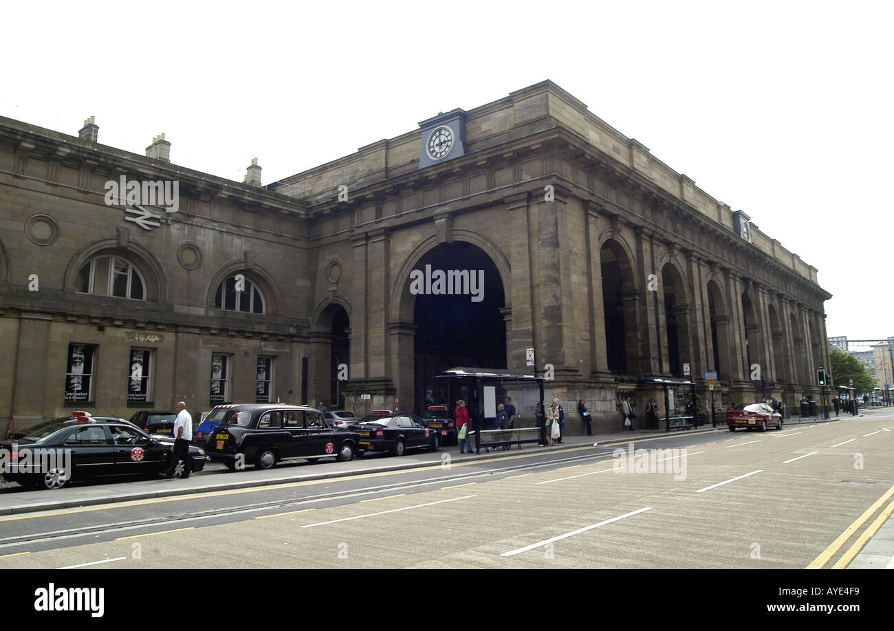 Exterior of Newcastle Railway station Stock Photo - Alamy