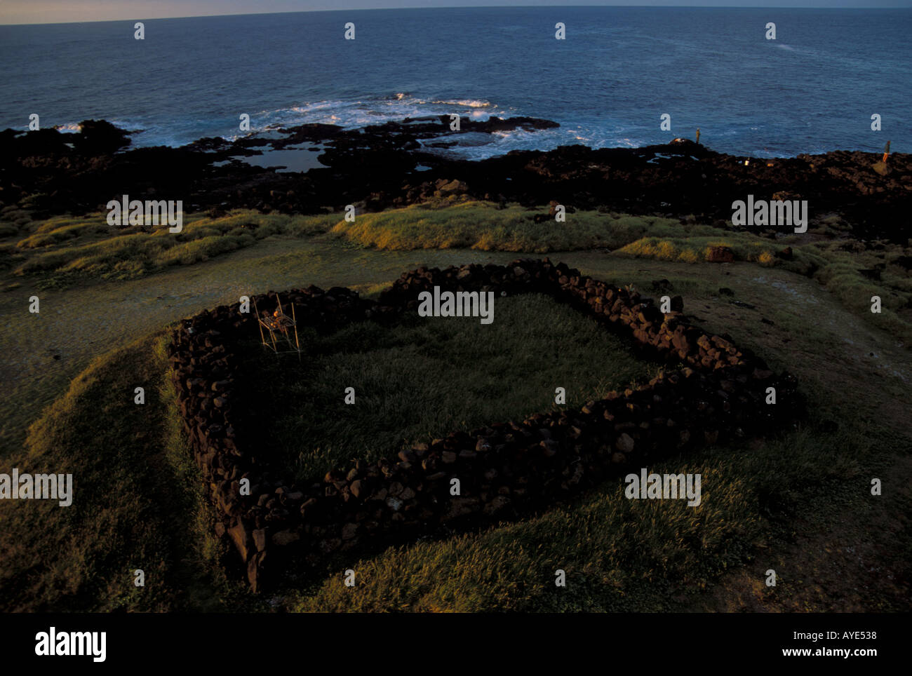 Heiau Temple oKalalea at South Point Big Island Hawaii, Southernmost ...