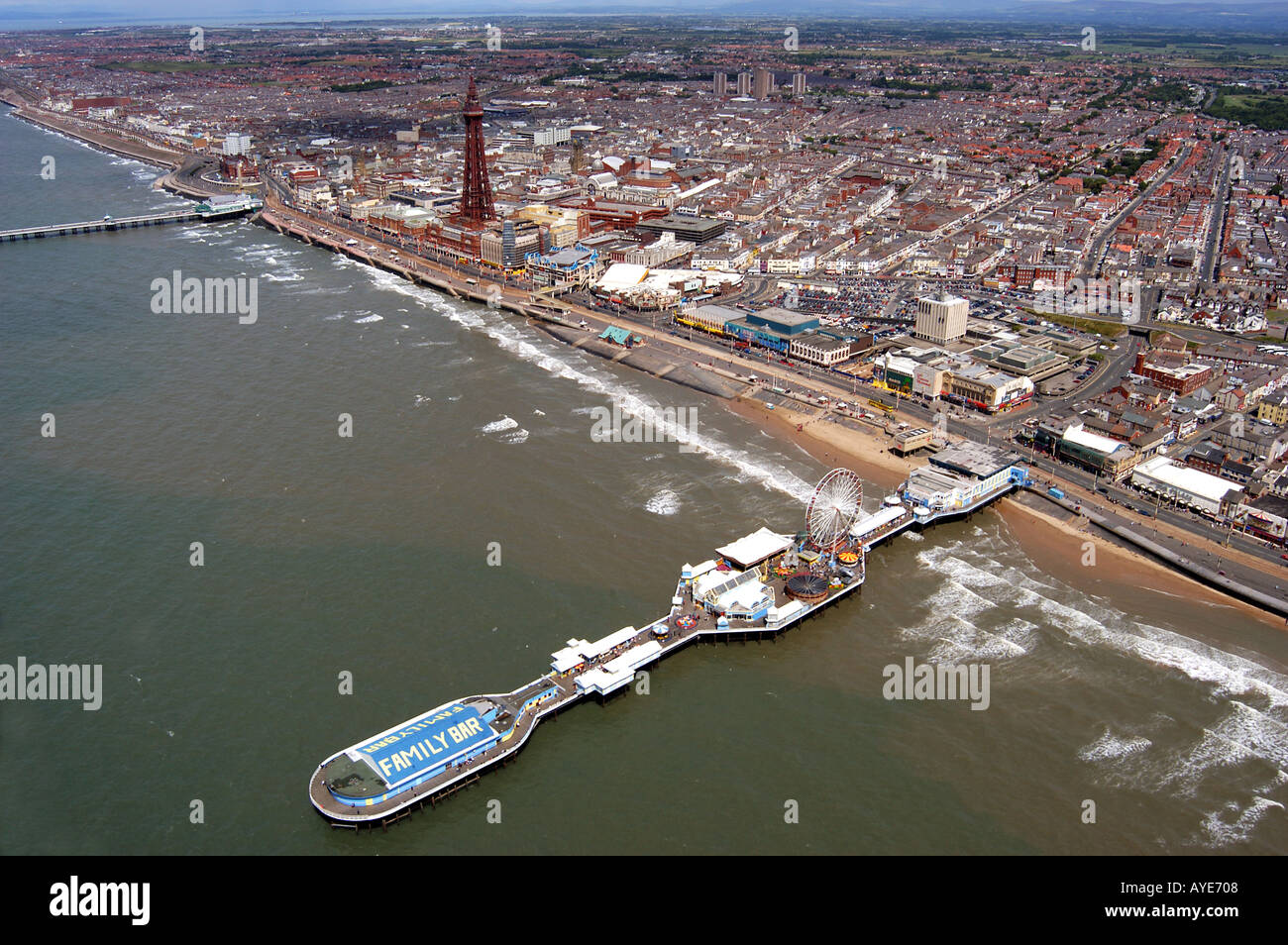 Aerial view of blackpool hi-res stock photography and images - Alamy