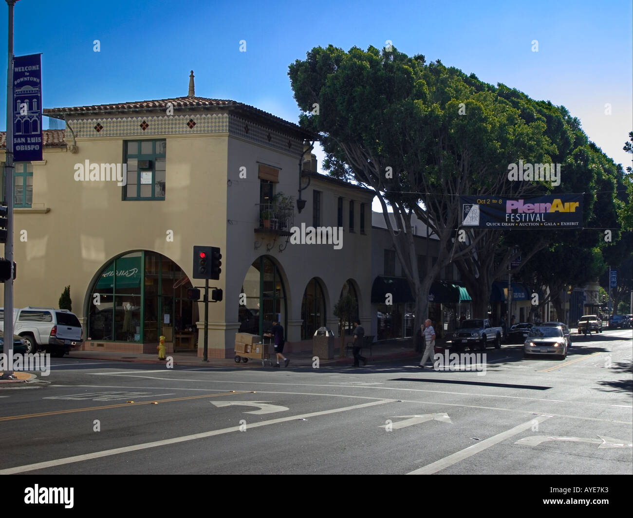 San luis obispo california downtown hi-res stock photography and images ...