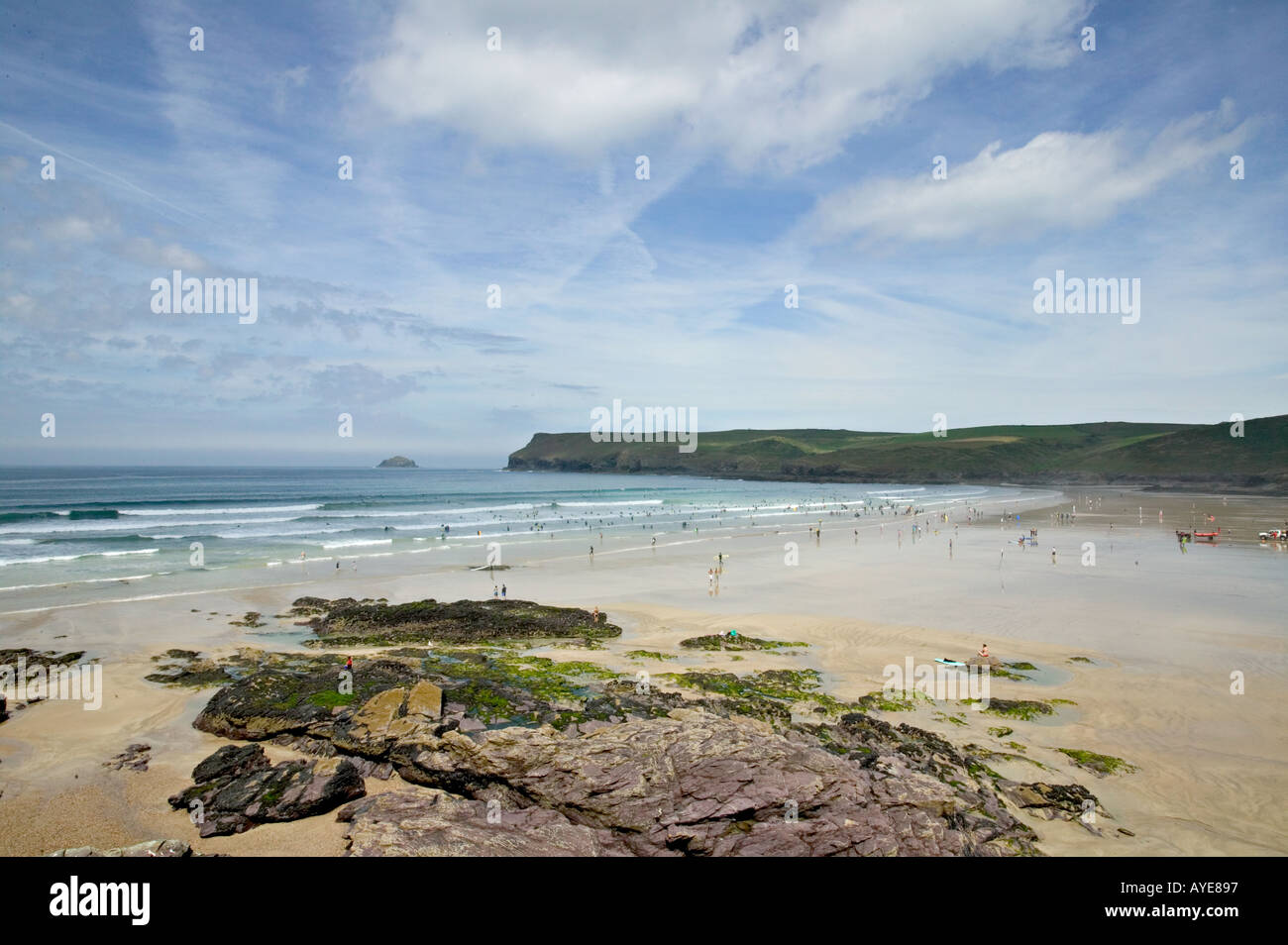 Daymer bay beach rock padstow hi-res stock photography and images - Alamy
