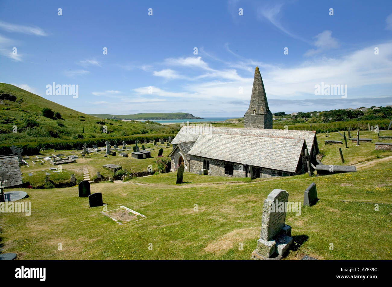 St Enodoc Church Stock Photo - Alamy