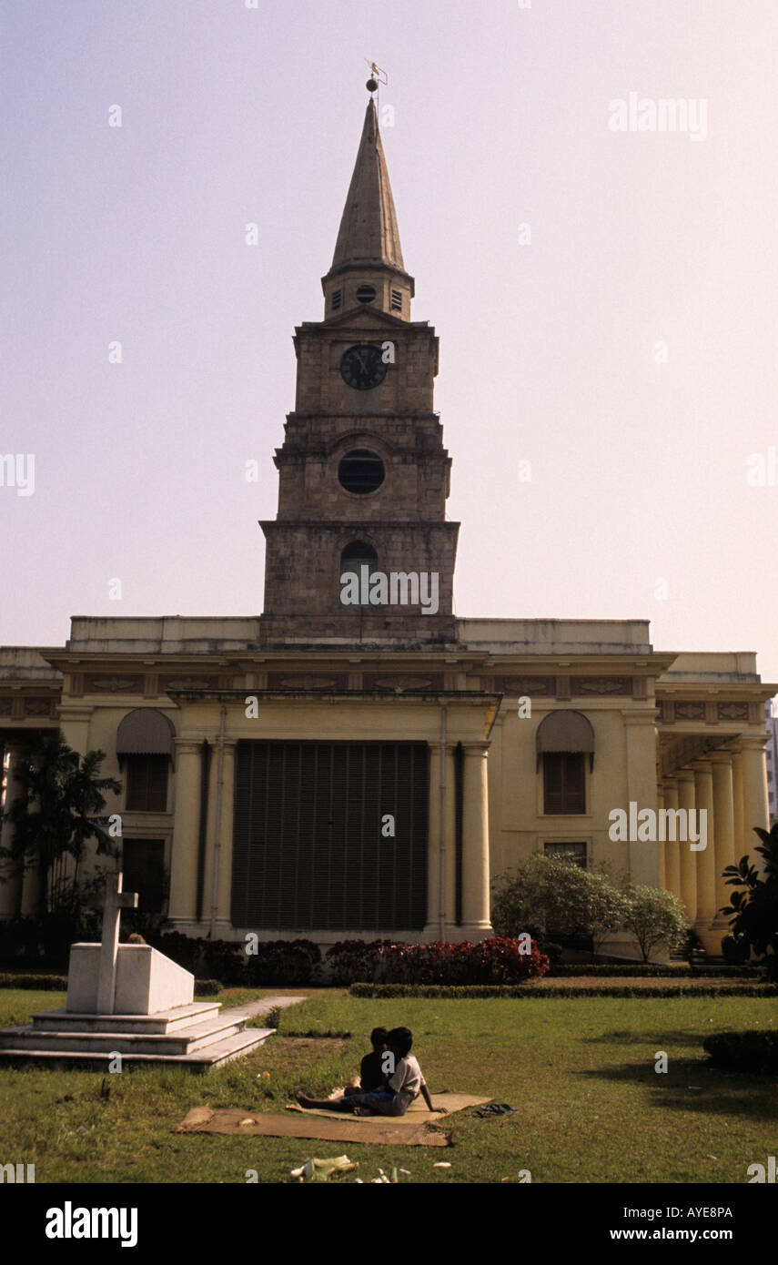 North India Local Caption Calcutta St John s Church Stock Photo - Alamy