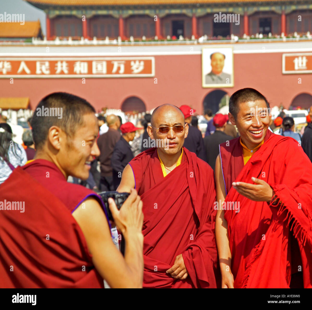 Happy monks hi-res stock photography and images - Alamy