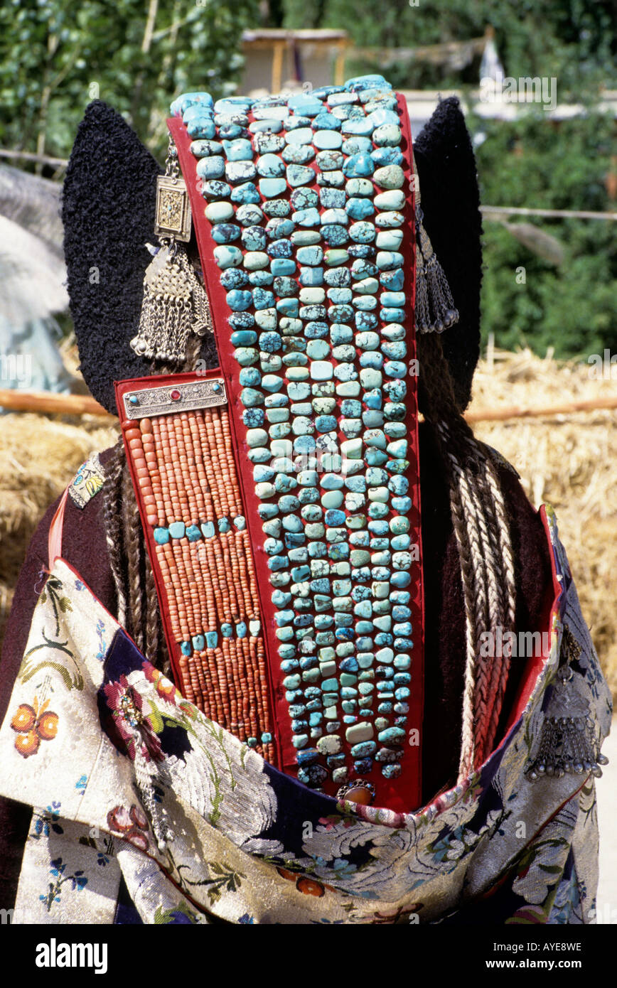 North India Jammu and Kashmir Local Caption Ladakh Leh Woman in ...