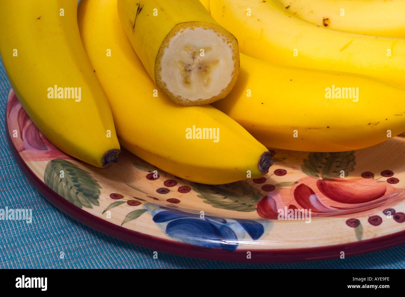 bananas on a plate Stock Photo - Alamy