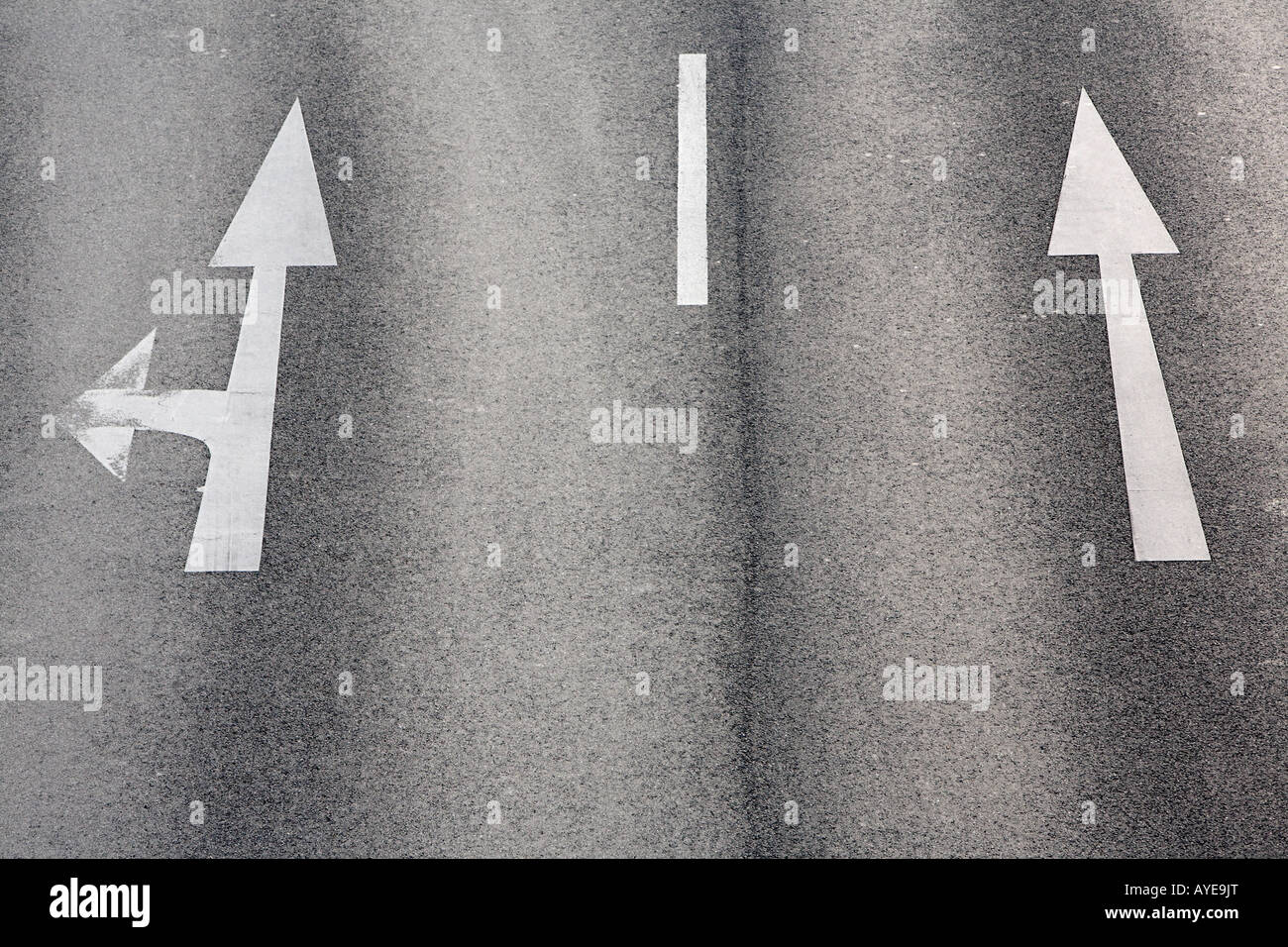 Road Marking Arrow High Resolution Stock Photography and Images - Alamy