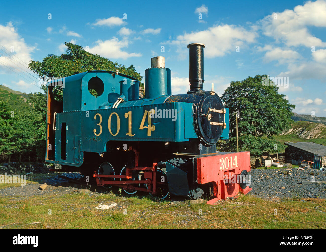Old industrial steam locomotive - Wales Stock Photo - Alamy