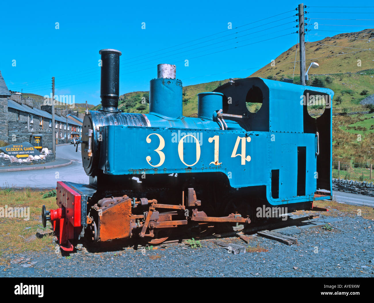Old industrial steam locomotive - Wales Stock Photo - Alamy