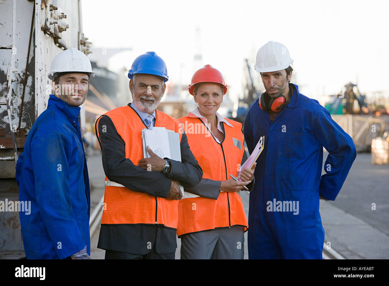 Heavy industry engineers stand in hi-res stock photography and images ...