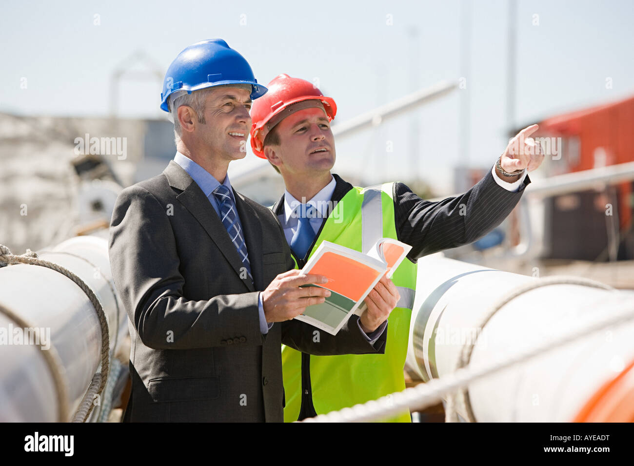 Engineers at work Stock Photo - Alamy