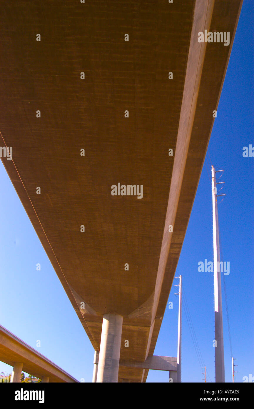 freeway overpass in the sky Los Angeles Ca Stock Photo - Alamy