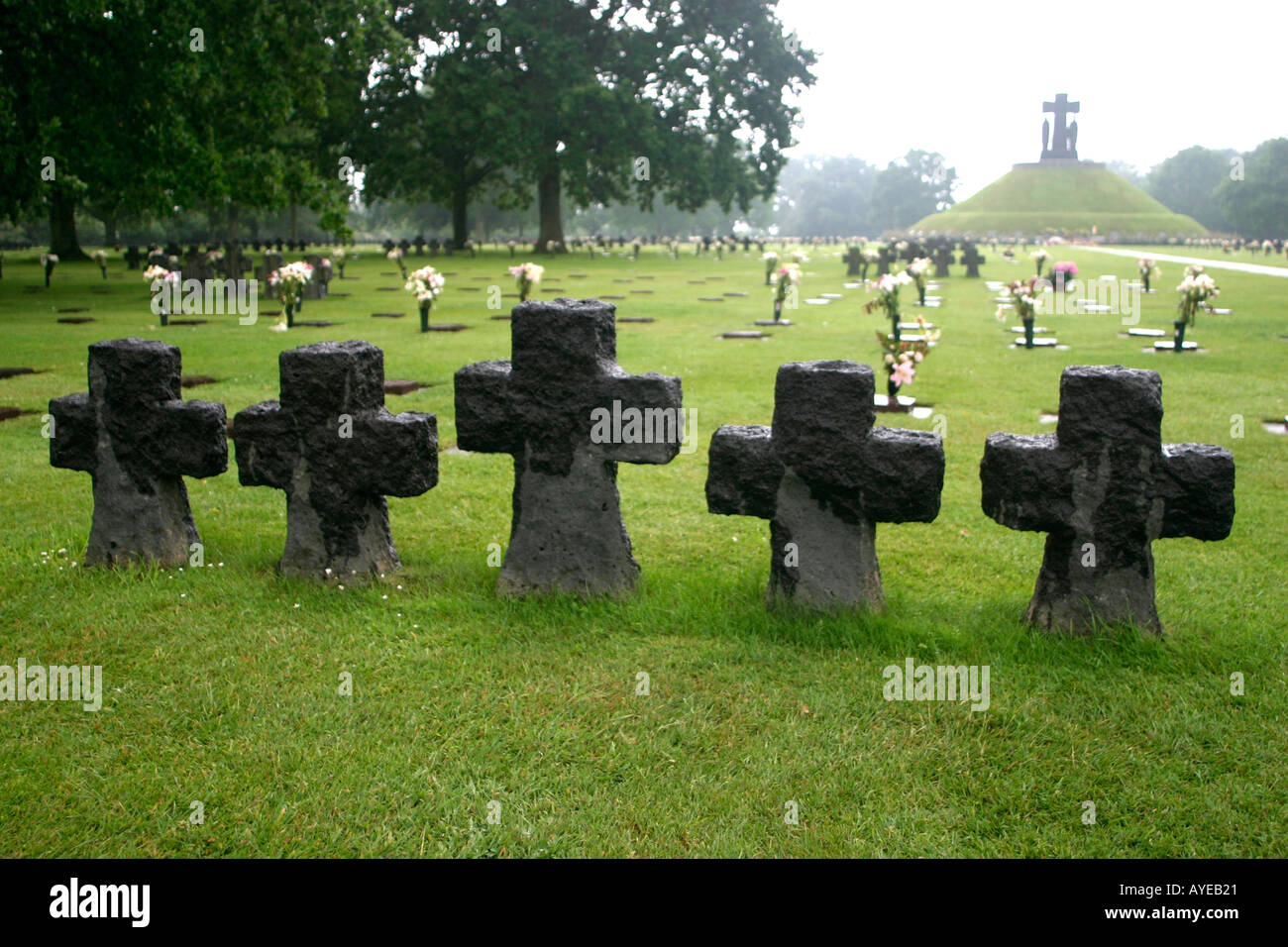 La Cambe German WW2 military cemetery containing the graves of 21160 ...