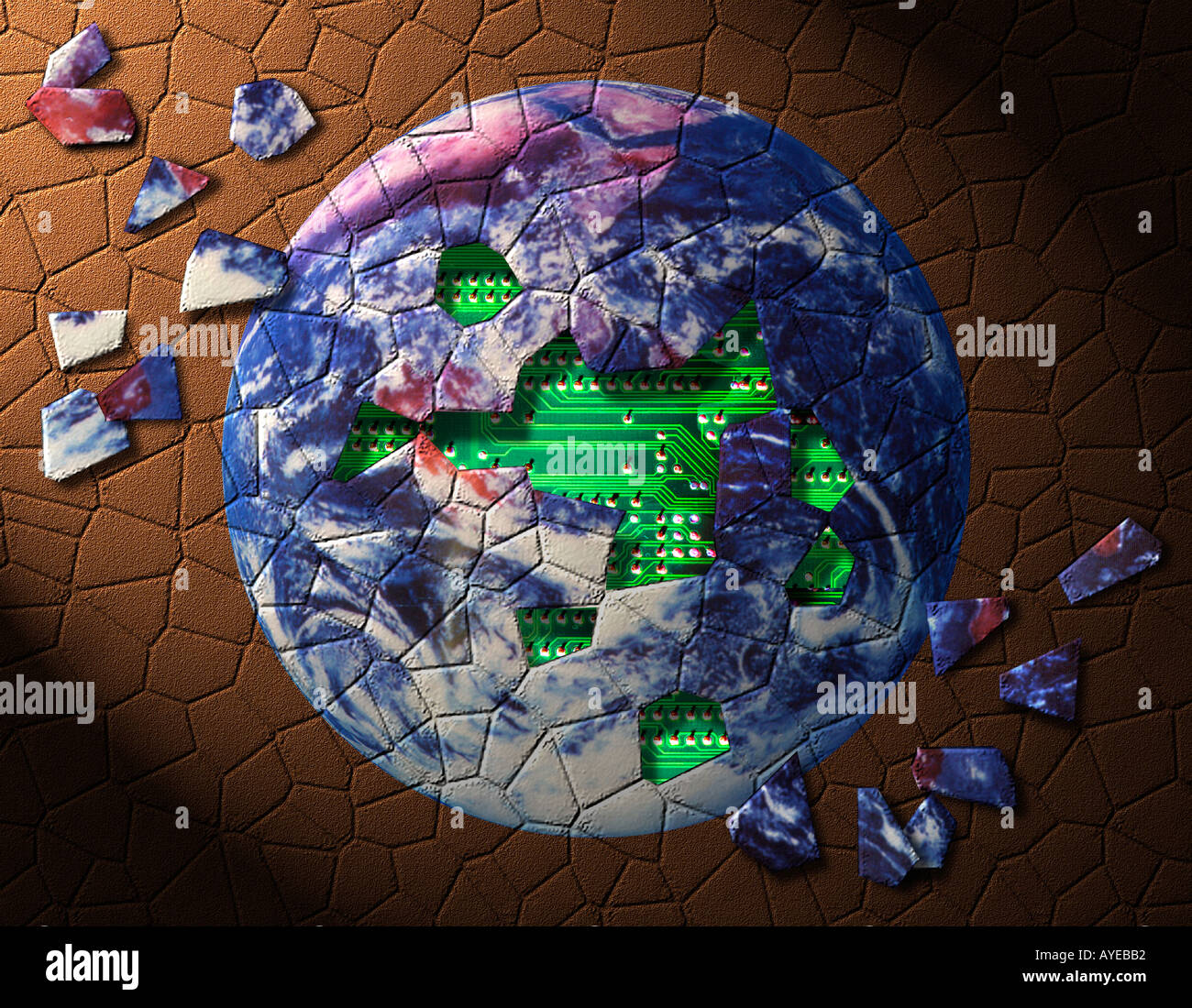 Globe jig saw puzzle hi-res stock photography and images - Alamy