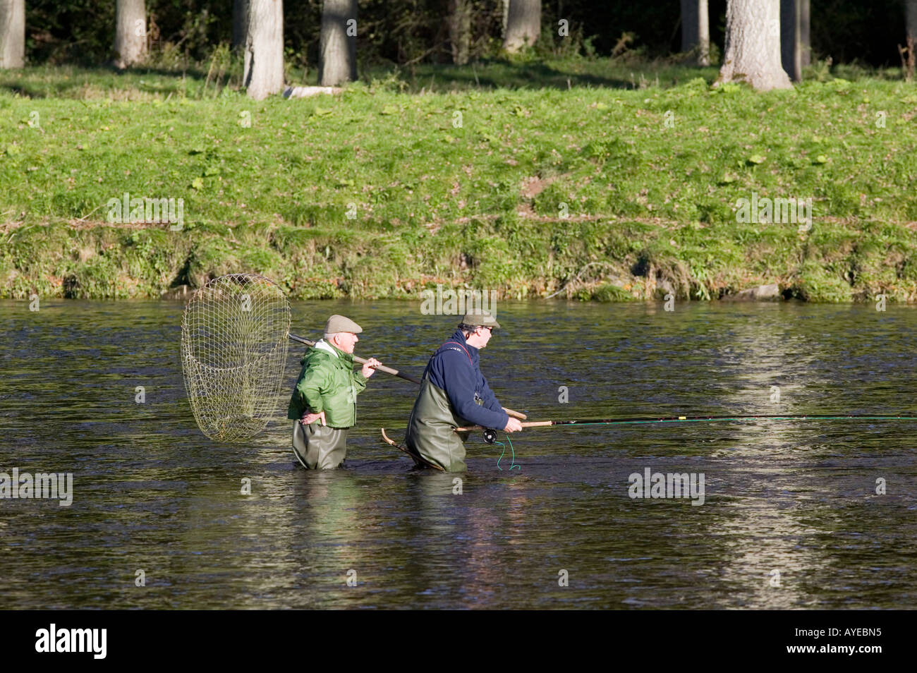 Wading scottish river tweed hi-res stock photography and images - Alamy