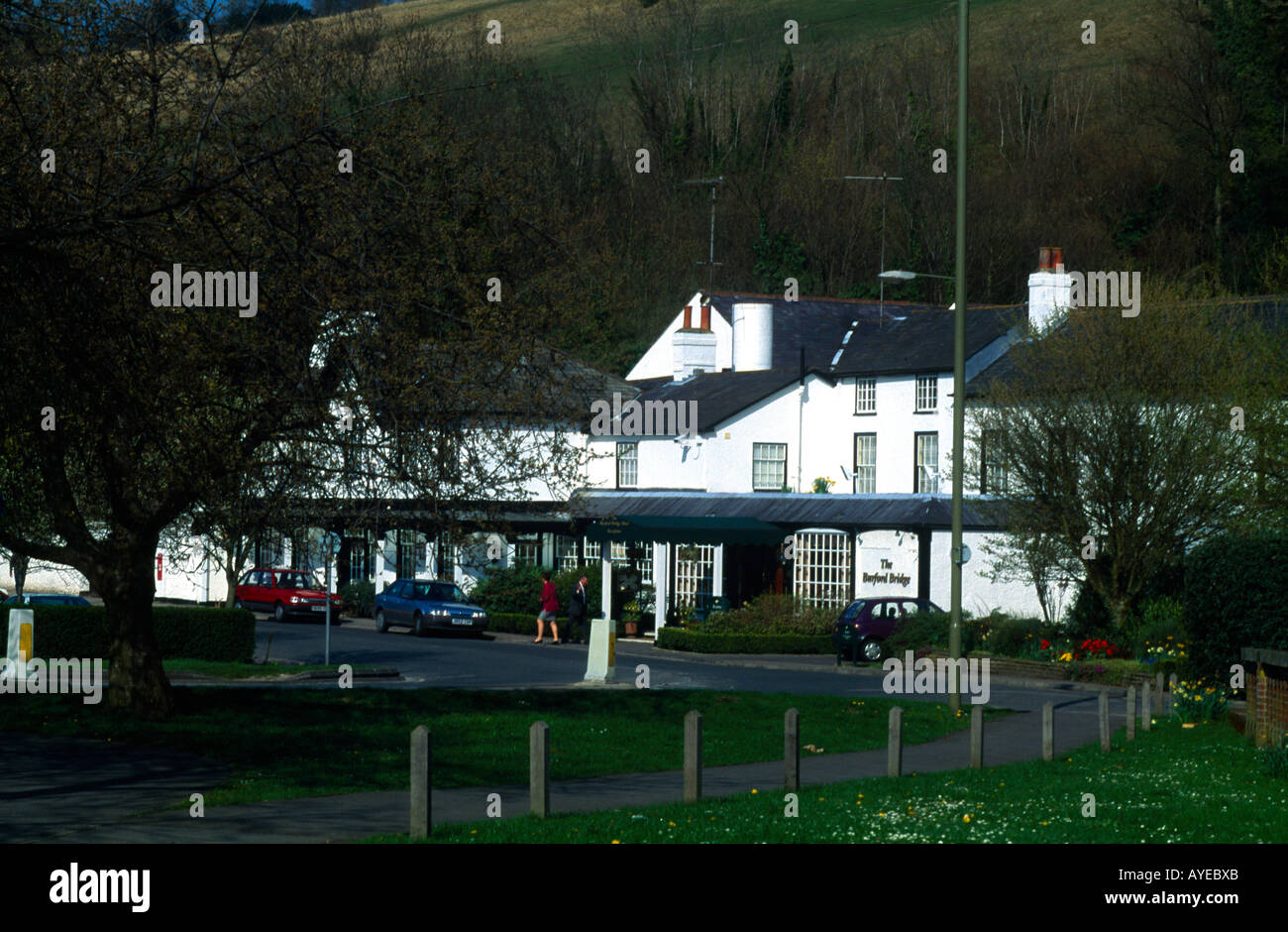 Box Hill Surrey England Burford Bridge Hotel Country Hotel Stock Photo ...