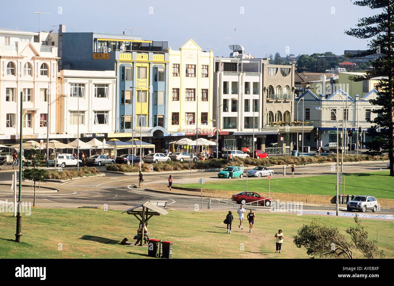 Shops at Campbell Parade at Bondi Beach Sydney Stock Photo - Alamy