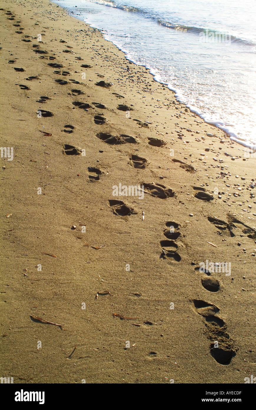 Splashing footprints hi-res stock photography and images - Alamy