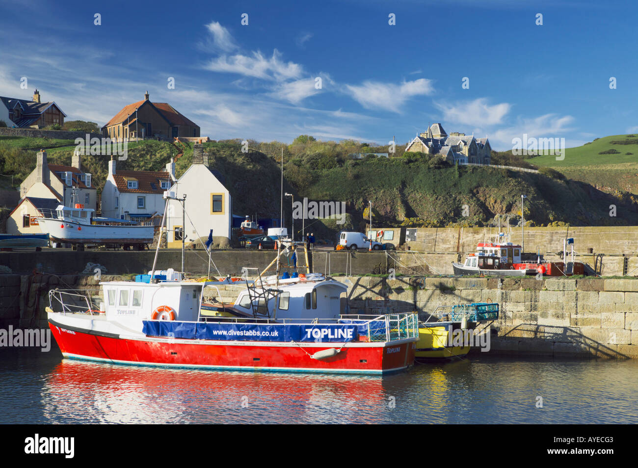 St Abbs harbour, Scottish Borders, Scotland Stock Photo - Alamy