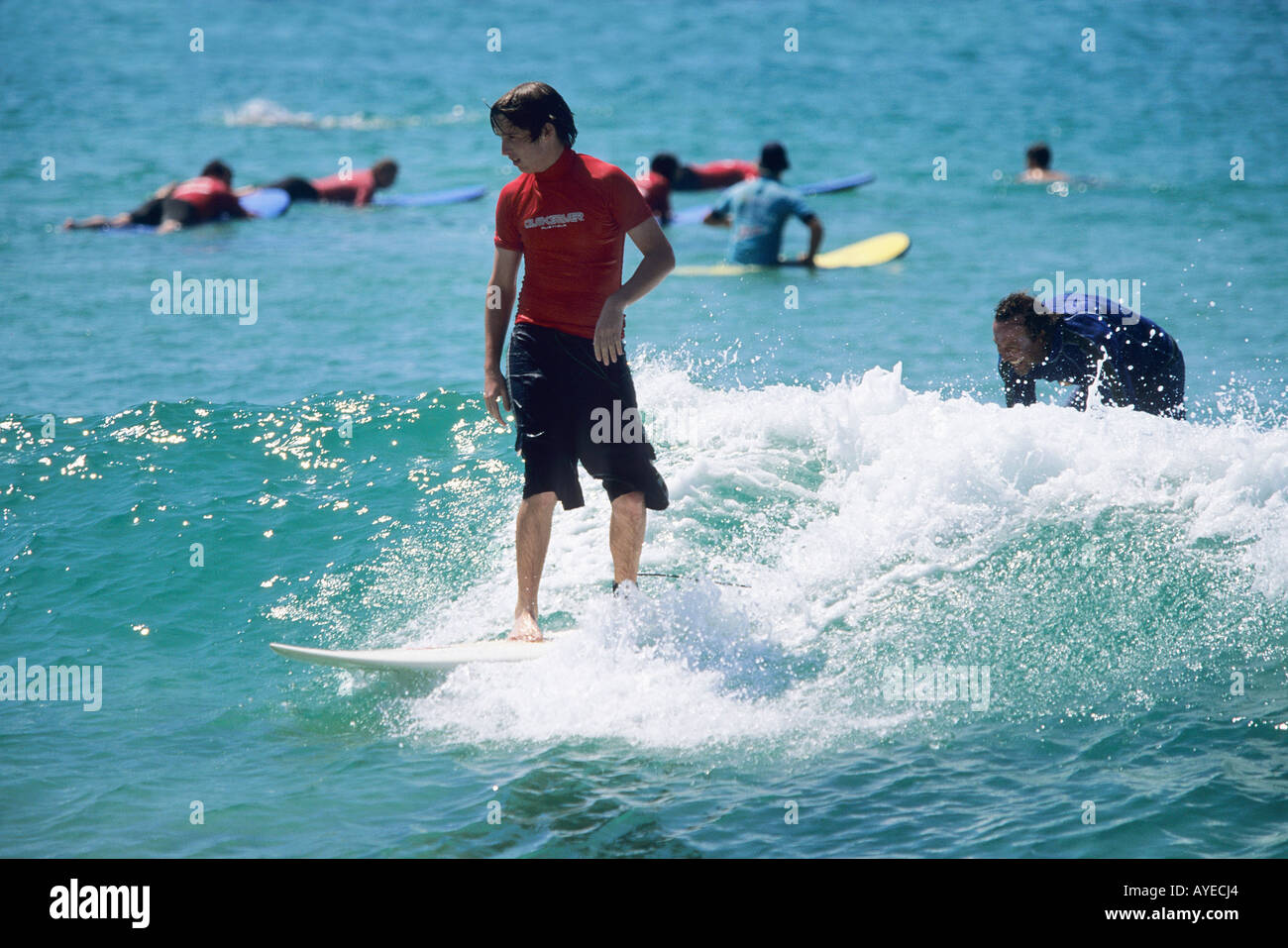 People surfing at Bondi Beach Sydney Stock Photo - Alamy