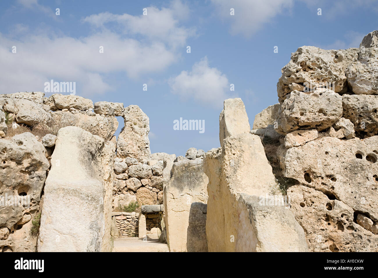 Ruins gozo malta Stock Photo - Alamy