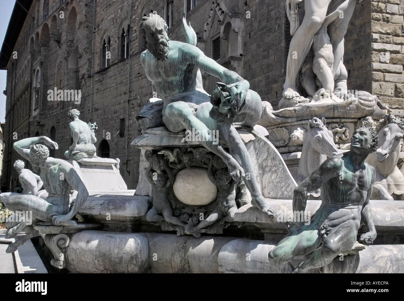 Statues in Central Florence, Italy Stock Photo - Alamy