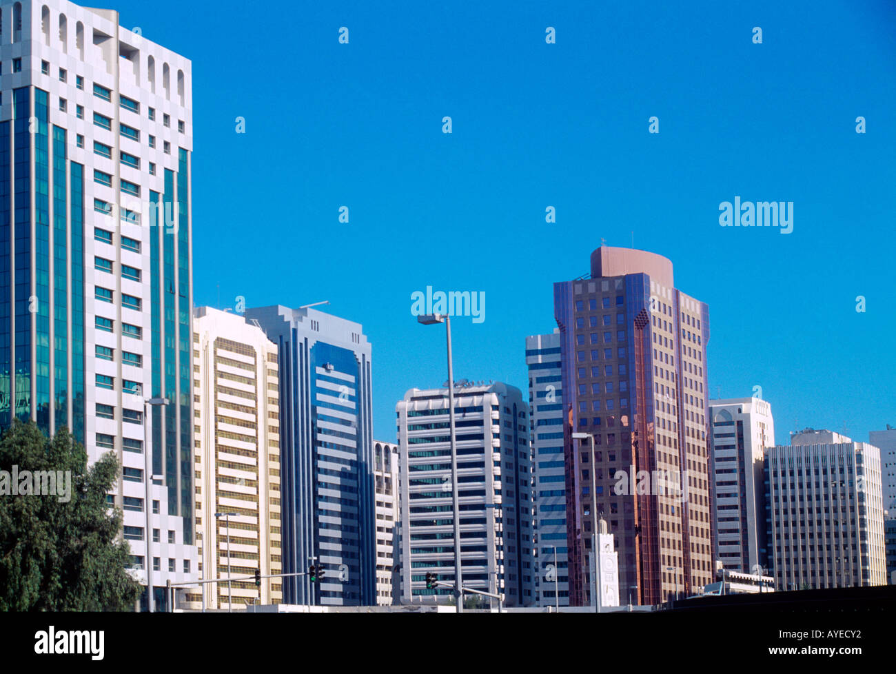 Abu Dhabi UAE Modern High Rise Buildings Stock Photo - Alamy