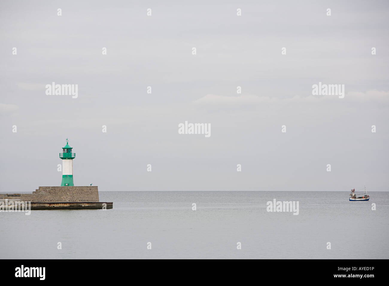 Lighthouse with boat hi-res stock photography and images - Alamy