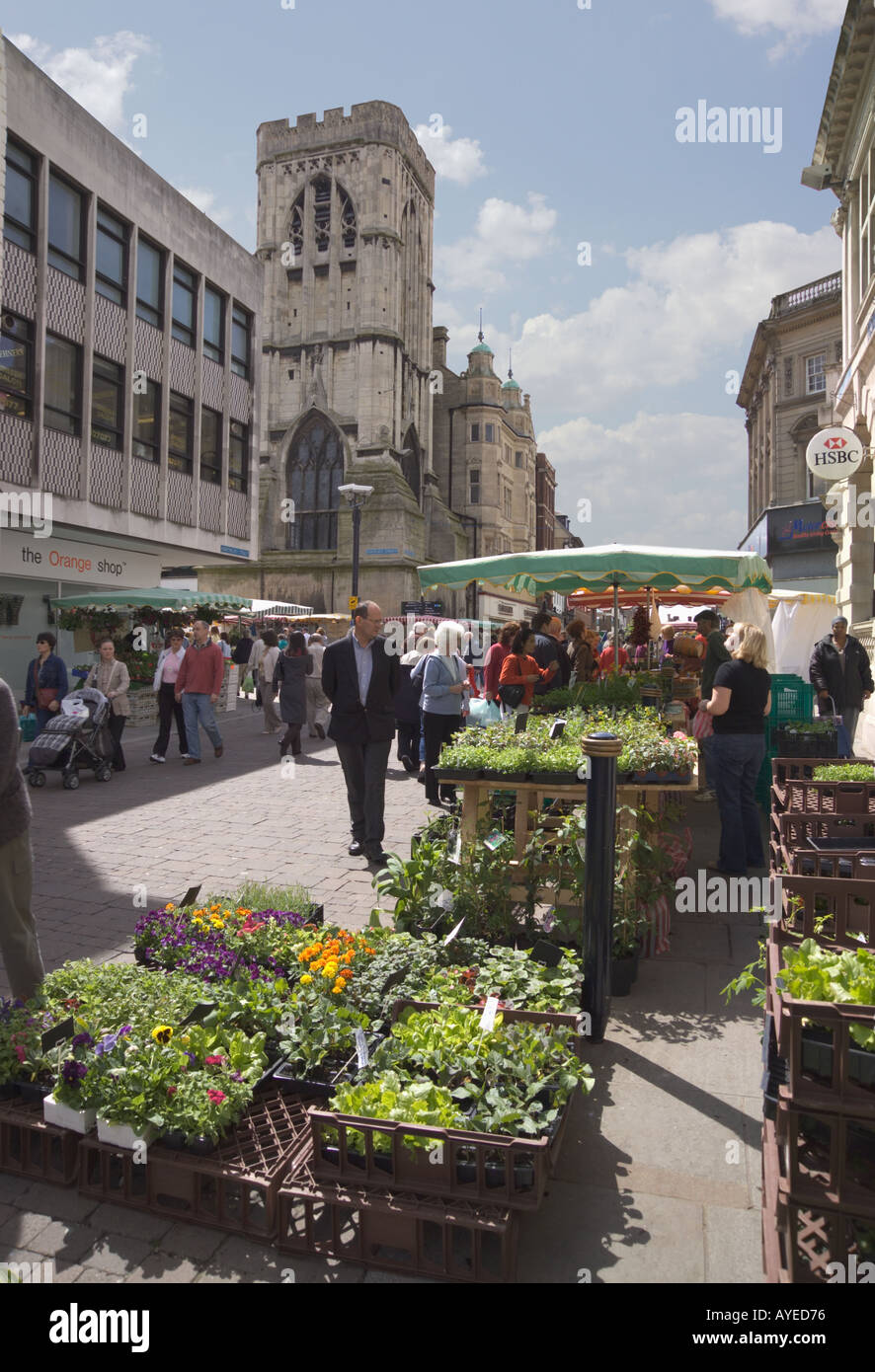 Farmers Market Gloucester Gloucestershire England Stock Photo - Alamy