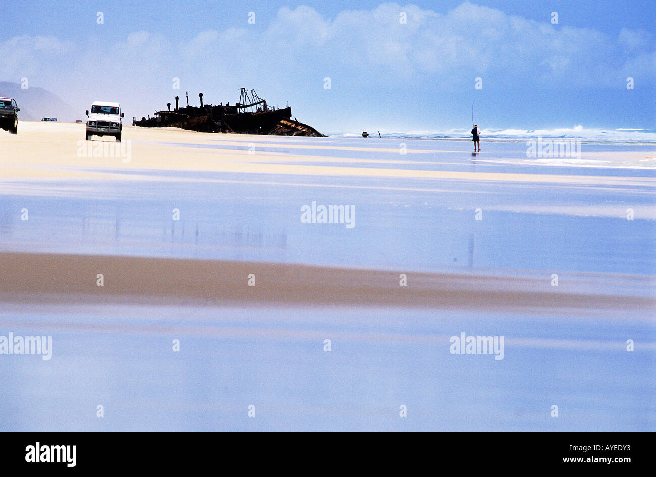 The Maheno the most famous of the Fraser Island wrecks was driven ...