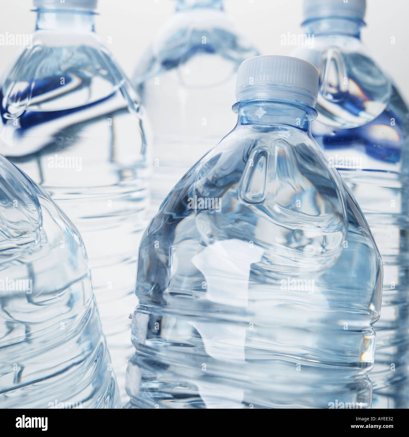 Bottles of Spring Water Stock Photo - Alamy