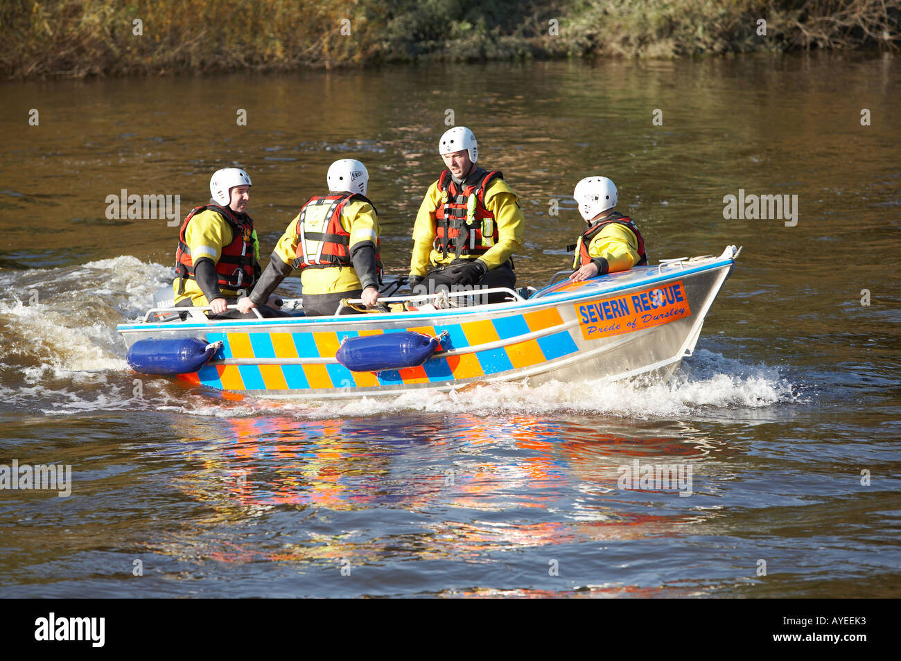Inshore Rescue Boat Crew Training Severn Area Rescue Association Stock ...